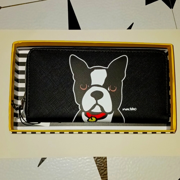 Marc Tetro | Bags | Marc Tetro Zip Around Wallet Nwt Frenchie | Poshmark